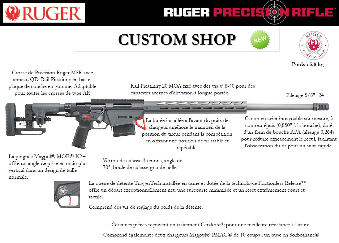 Ruger Precision Rifle Tactical Custom Shop cal.6,5 Creedmoor ...