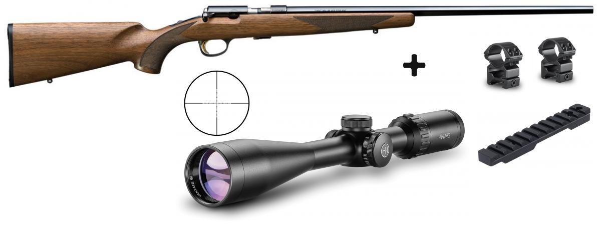 Carabine 22LR BROWNING T-BOLT Sporter VARMINT "Pack HAWKE Vantage ...
