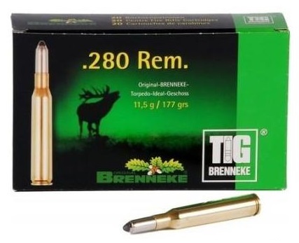 BRENNEKE cal.280 Rem TIG 177 grains - 11.5 grammes /20 - Rayon Chasse ...