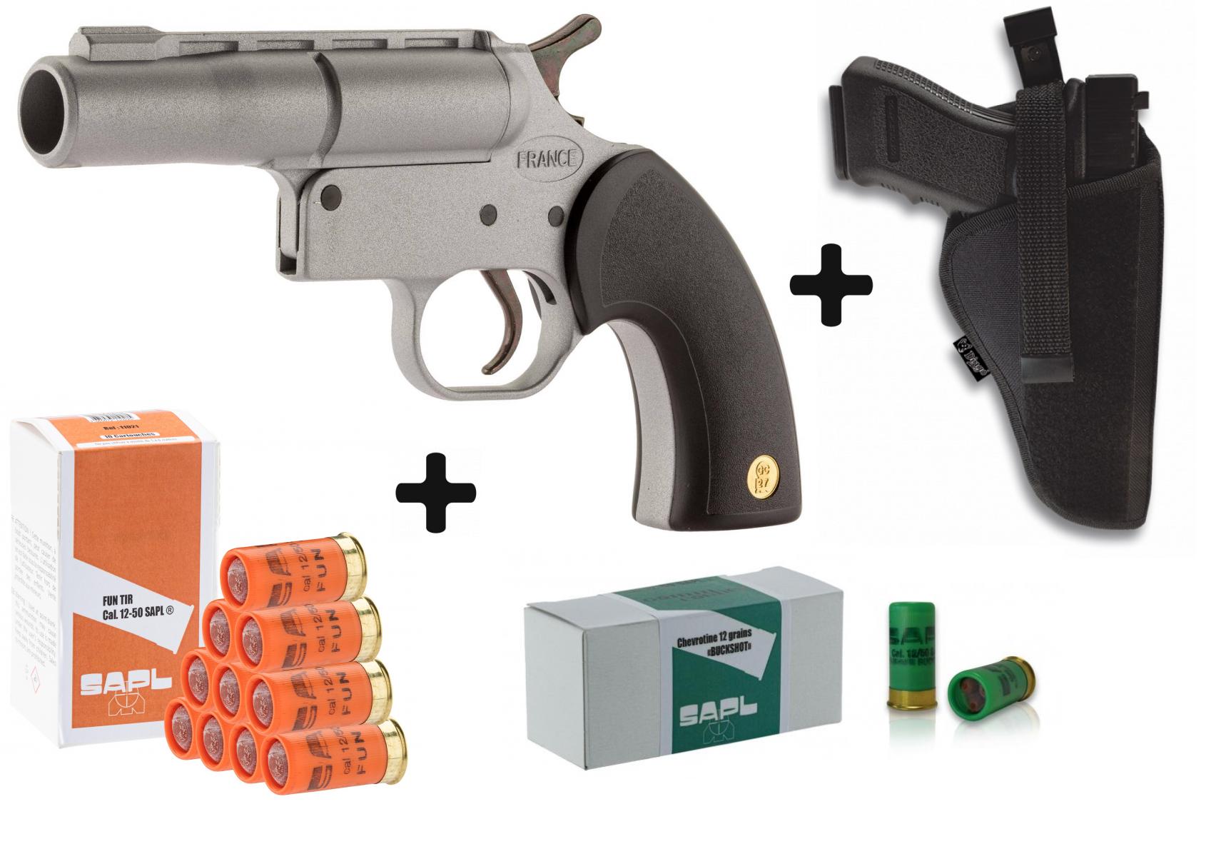 "KIT" Pistolet Gomm-Cogne GC27 Standard Argent SAPL cal.12/50 ...