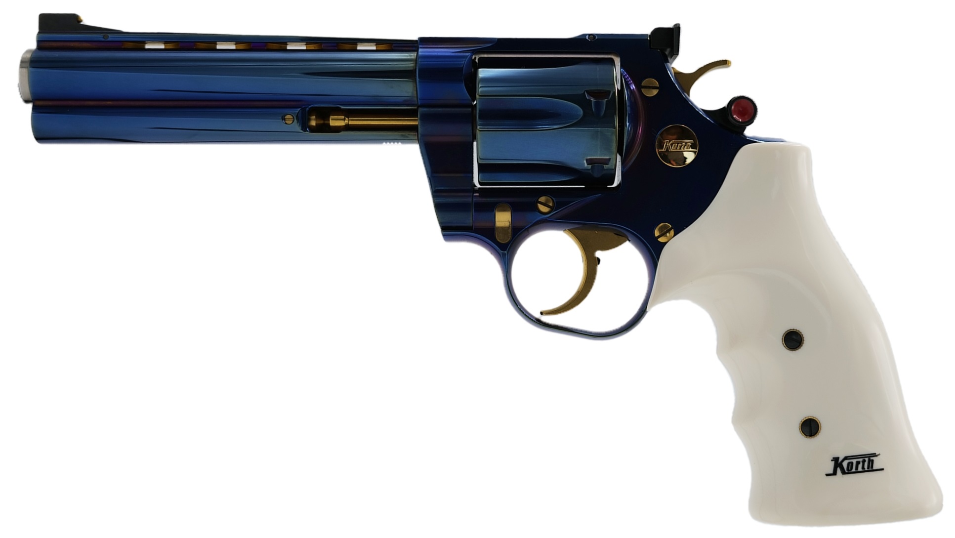 Revolver KORTH CLASSIC Glossy Blue 5,25" Limited Edition cal.357 Magnum ...