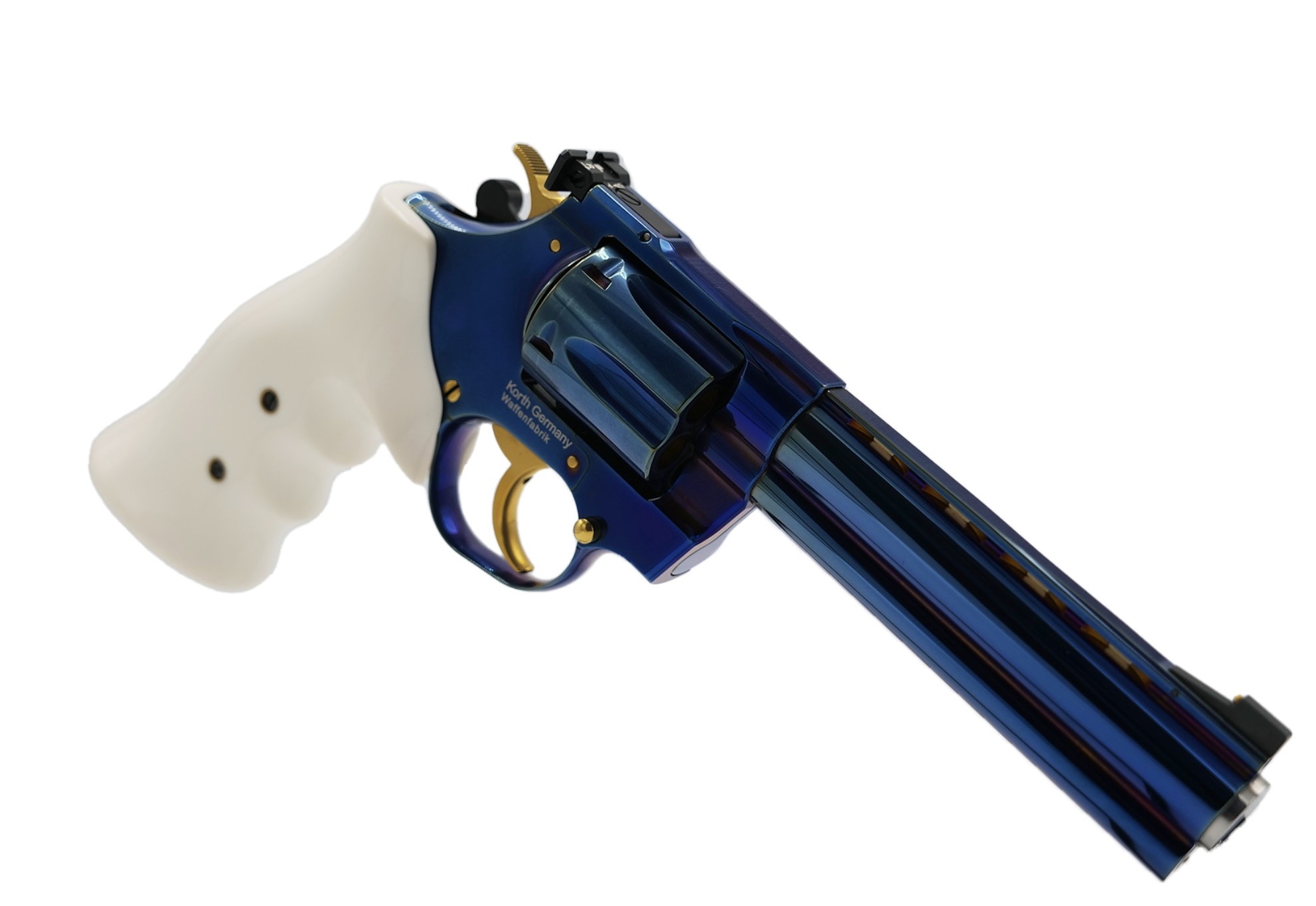 Revolver KORTH CLASSIC Glossy Blue 5,25" Limited Edition cal.357 Magnum ...