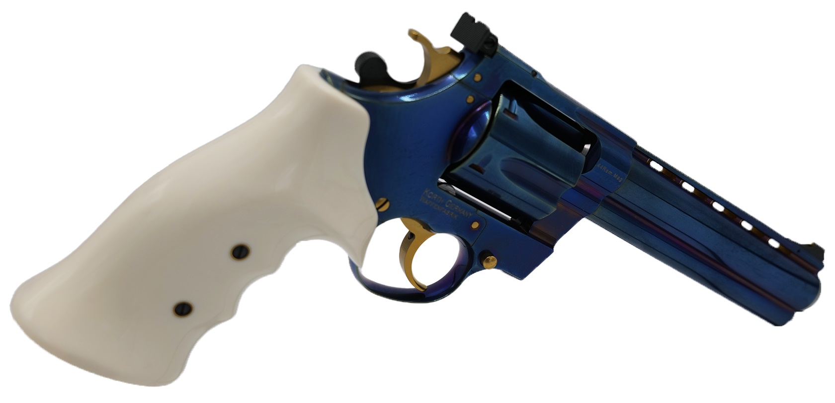 Revolver KORTH CLASSIC Glossy Blue 6" Limited Edition cal.357 Magnum ...