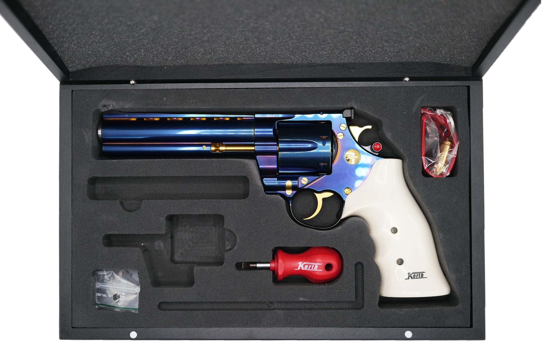 Revolver KORTH CLASSIC Glossy Blue 6" Limited Edition cal.357 Magnum ...