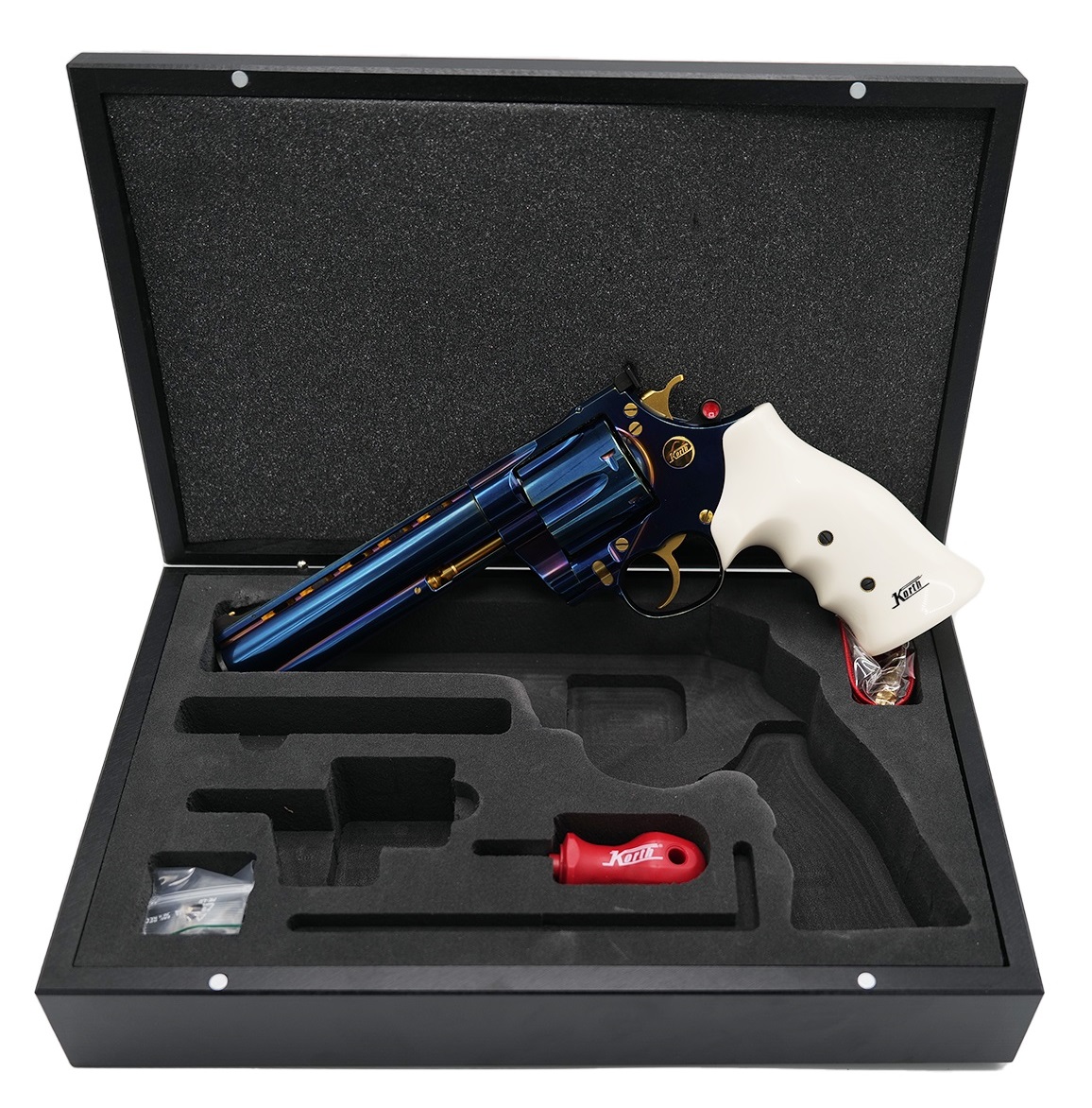 Revolver KORTH CLASSIC Glossy Blue 6" Limited Edition cal.357 Magnum ...