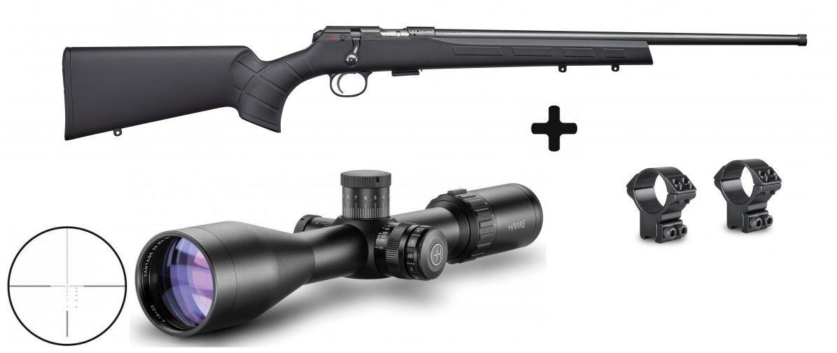 Carabine cal.17 HMR CZ 457 Synthétique "Pack HAWKE VANTAGE 30 SF IR 4 ...