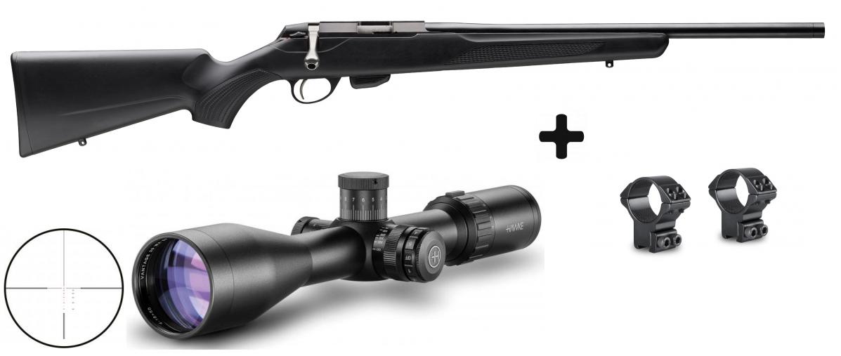 Carabine TIKKA T1x MTR cal.17 Hmr "Pack HAWKE VANTAGE 30 SF IR 4-16x50 ...