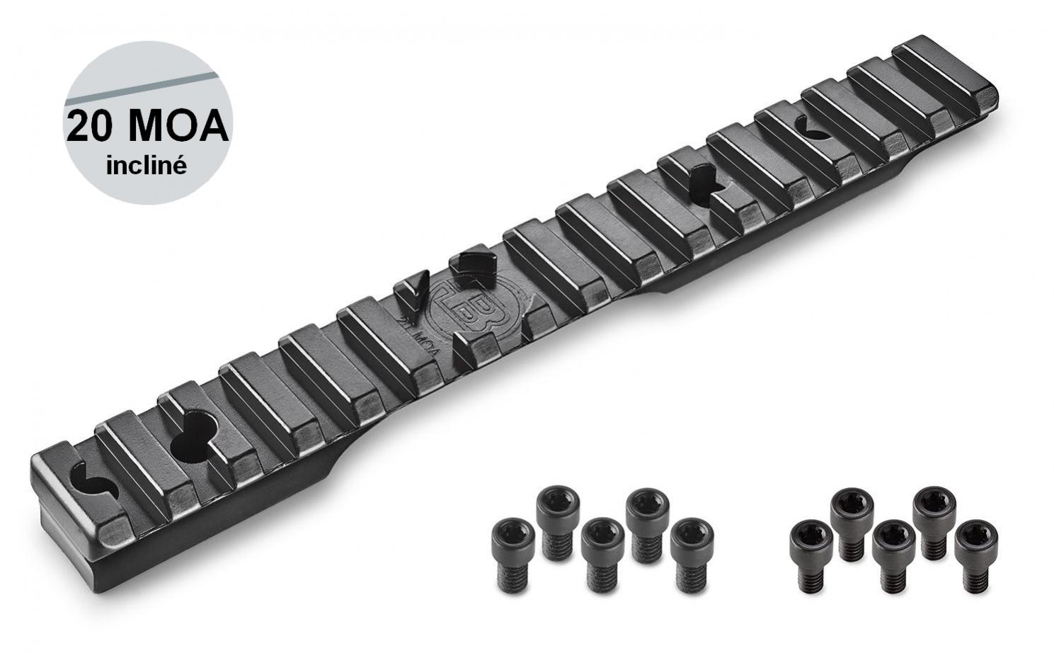 Rail picatinny Short Action BERGARA B14 (incliné à 20 MOA) - Carabines ...