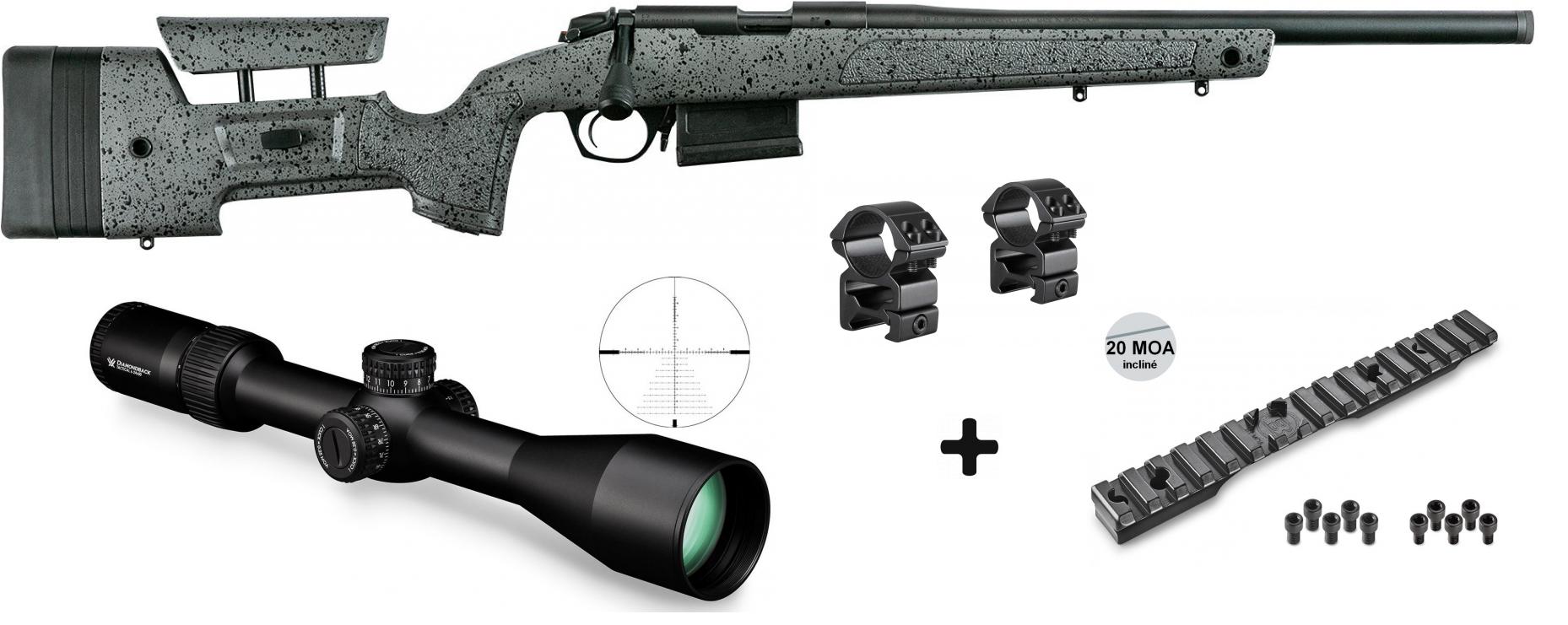 Carabine 22LR BERGARA Rimfire B14-R TRAINER STEEL "Pack VORTEX ...