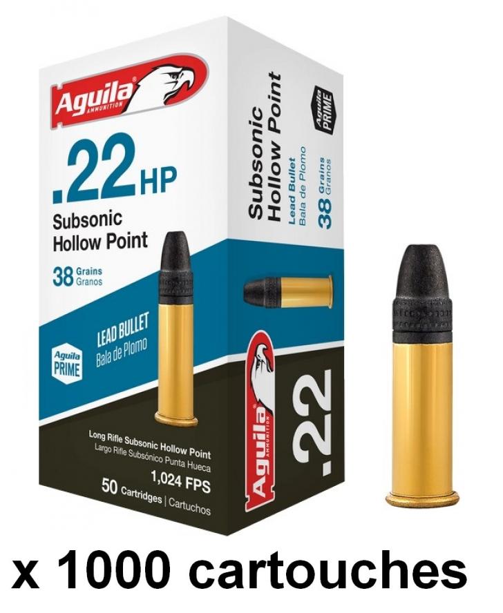 AGUILA 22lr Subsonic "Hollow Point" /1000 - Carabines de Tir sur ...