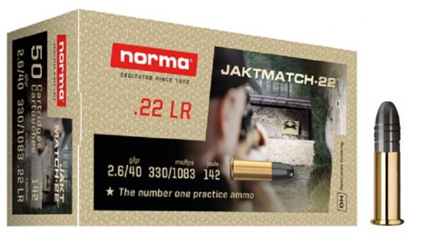 NORMA 22 Lr JAKTMATCH-22 /50 - Carabines de Tir sur armurerie-lavaux.com