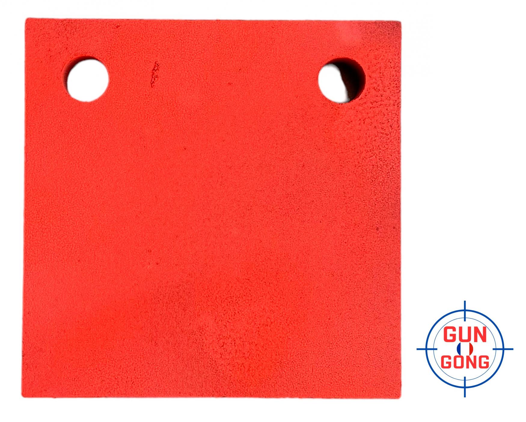 Gong de Tir CARRE 100x100 HARDOX 500 GUN GONG - 10mm - Armes de loisirs ...