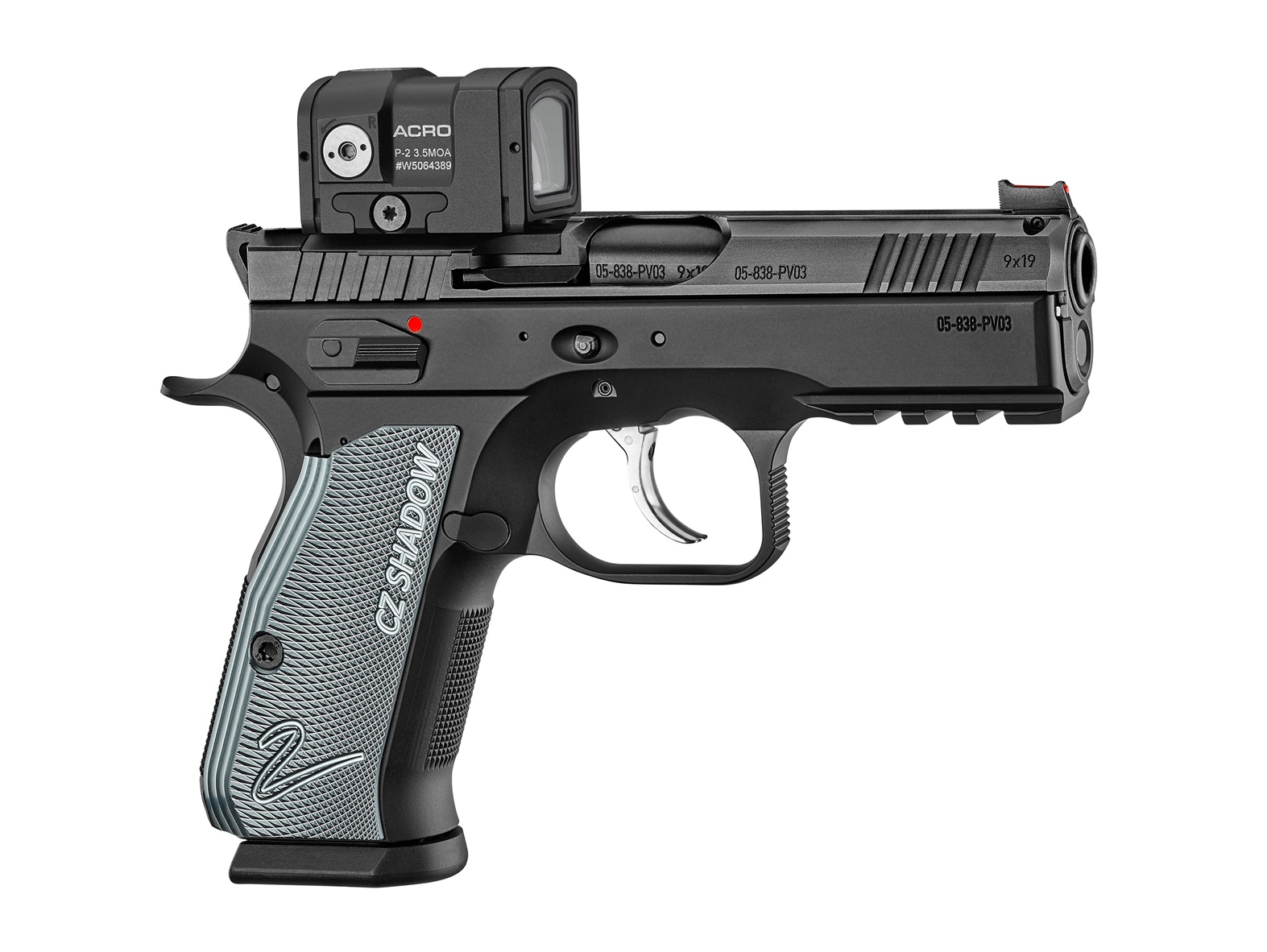 Pistolet CZ 75 Shadow 2 Compact OR "Optic Ready" calibre 9x19 - Armes ...