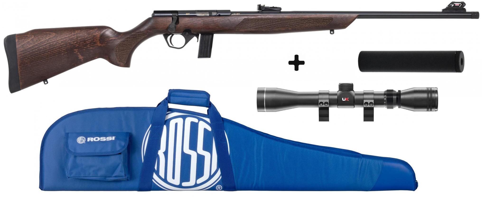 Carabine 22LR ROSSI Bois mod.8122 "Pack 3-9x40 Silence" - Carabines de ...