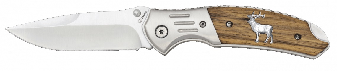 Couteau pliant "Cerf" ALBAINOX Bois 8,5cm - Rayon Chasse sur armurerie ...
