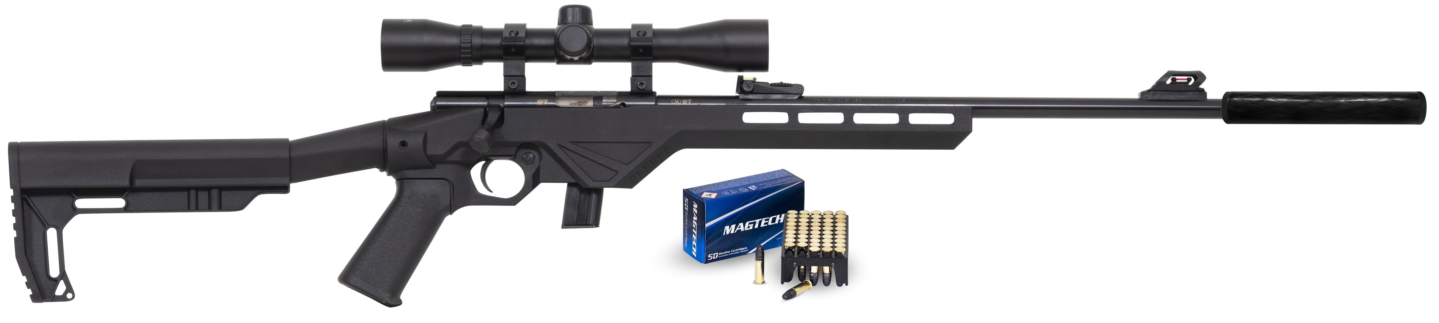 Carabine CITADEL TRAKR Black cal.22Lr "Pack Silence" - Carabines de Tir ...