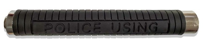 Matraque télescopique de poche POLICE acier trempé chromé 51 cm ...