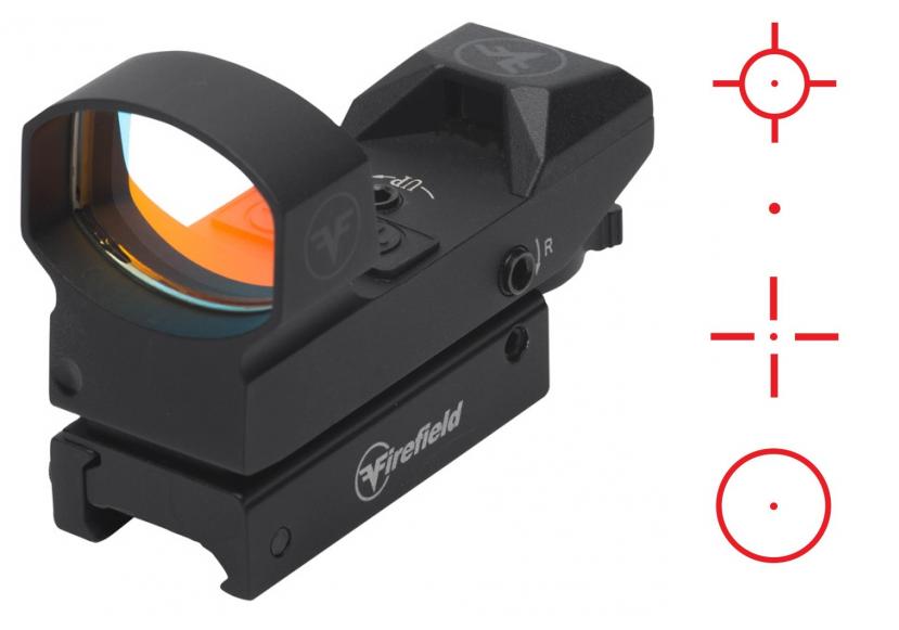 Viseur point rouge FIREFIELD Impact Reflex Noir Multi-Réticules ...
