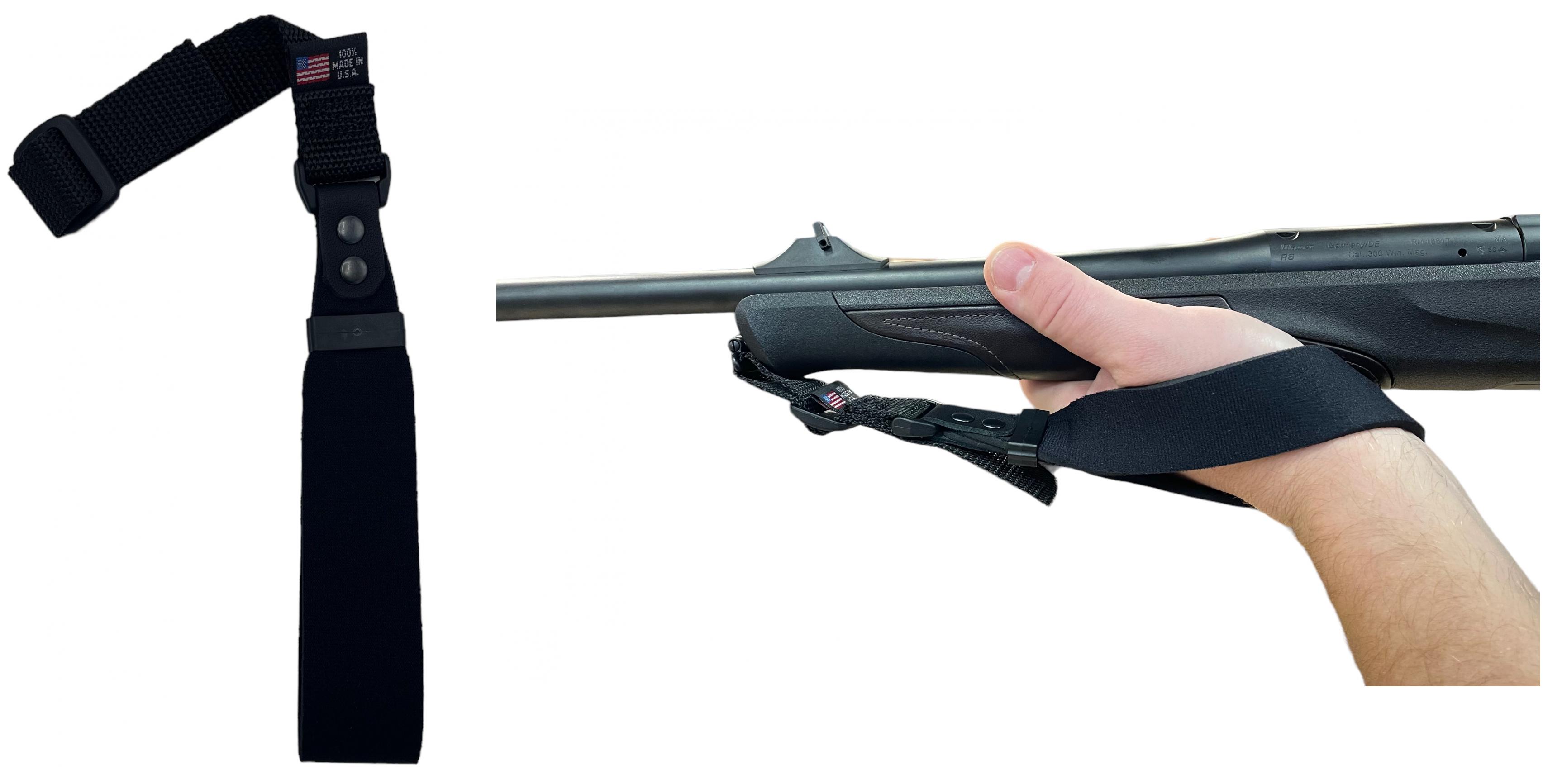 Dragonne de chasse Néoprène Noir OpTech USA pour carabine - Rayon ...