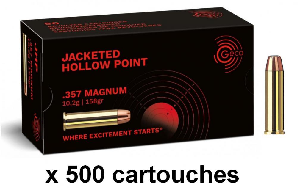 GECO cal.357 Magnum JHP Jacket Hollow Point /500 - Armes catégorie B ...
