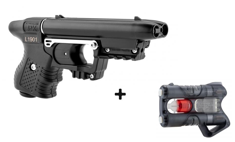 "PACK" Pistolet JPX 2 Jet Protector Noir - Guardian Angel III Noir ...