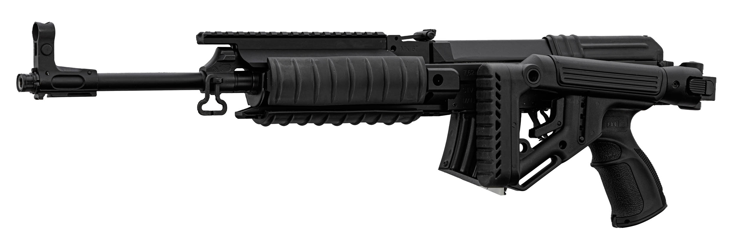 Carabine type VZ58 STV Modèle MK67 Tactical crosse rabattable (39 cm) cal.7,62x39 - Armes ...