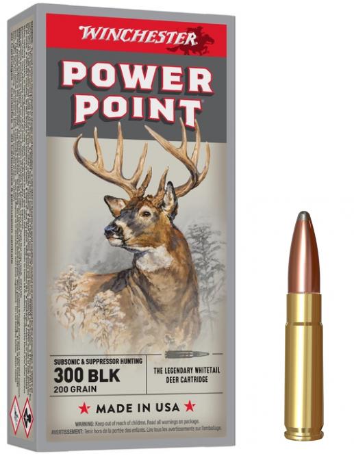 WINCHESTER cal.300 AAC BLACKOUT Power Point 150 grains - 9.7 grammes ...