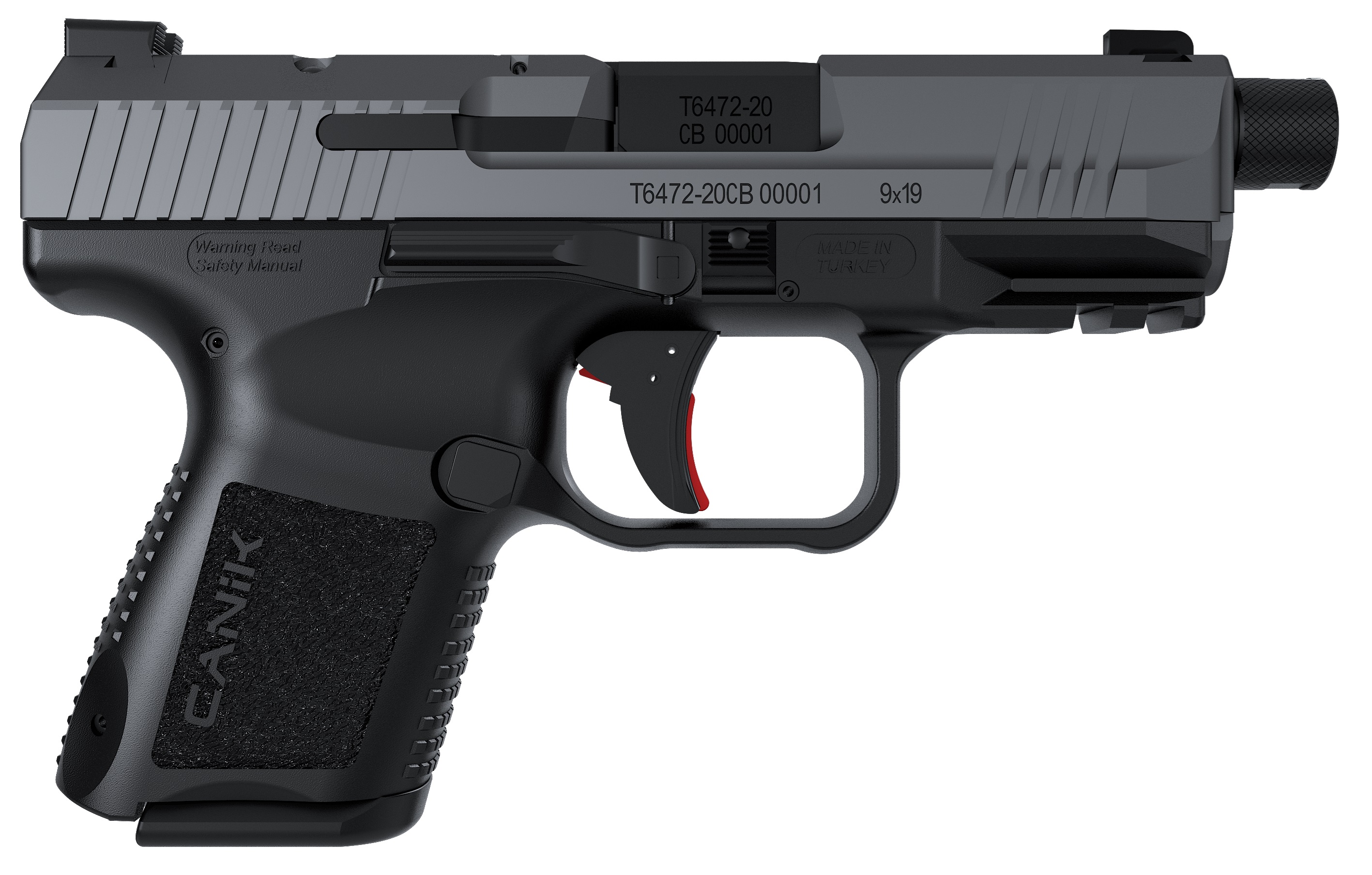 Pistolet CANIK TP9 SUB ELITE CUSTOM Tungsten cal.9x19 - Armes catégorie B sur armurerie-lavaux.com
