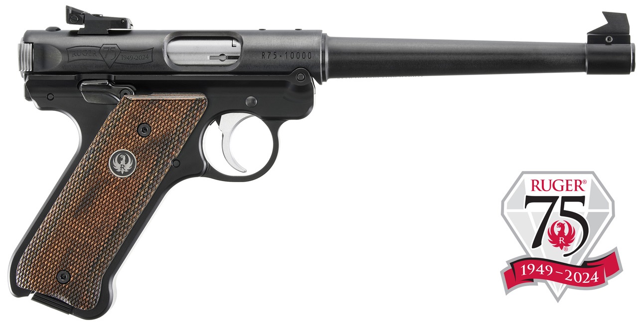 Pistolet RUGER MARK IV Standard 6.88" 75Th Anniversary" calibre 22 Lr ...