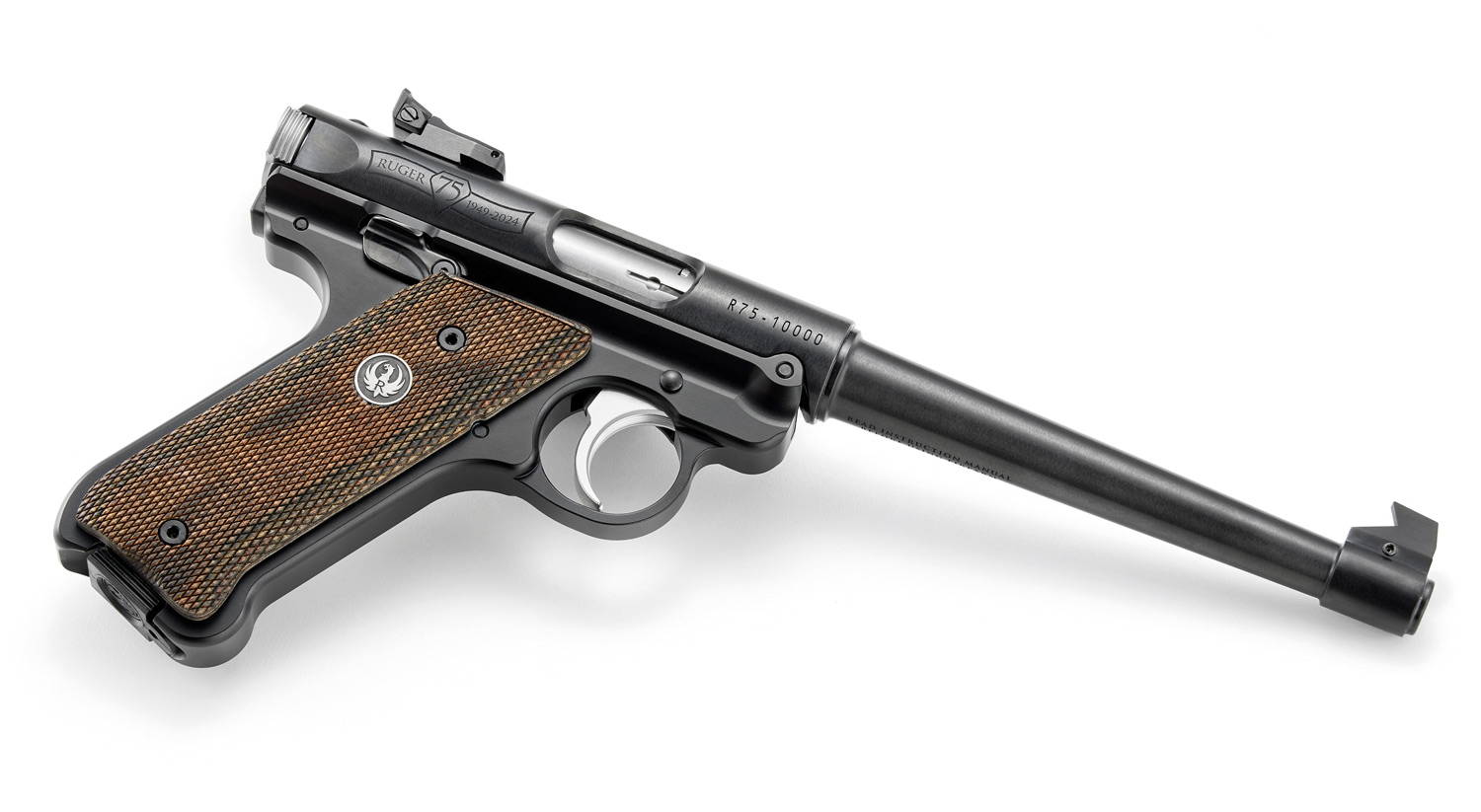 Pistolet RUGER MARK IV Standard 6.88" 75Th Anniversary" calibre 22 Lr - Armes catégorie B sur ...