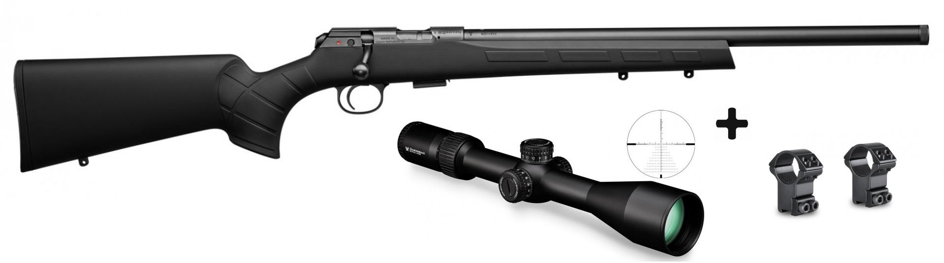 Carabine 22LR CZ 457 synthétique Varmint Silence "Pack lunette VORTEX ...