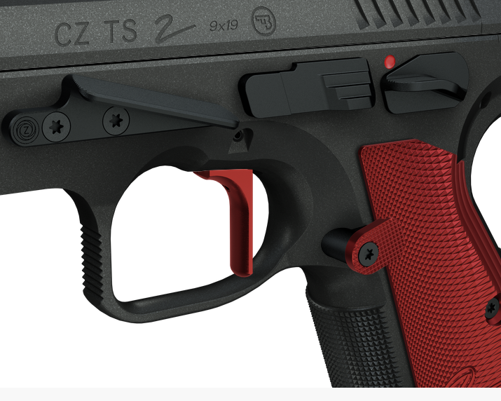 Pistolet CZ 75 TS 2 custom Cerakote Cobalt Red calibre 9x19 - Armes ...