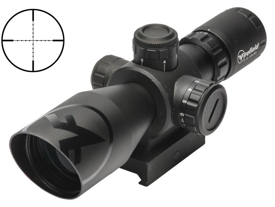 Lunette de tir FIREFIELD Barrage 2.5-10x40 ret.Mildot - Optiques sur ...
