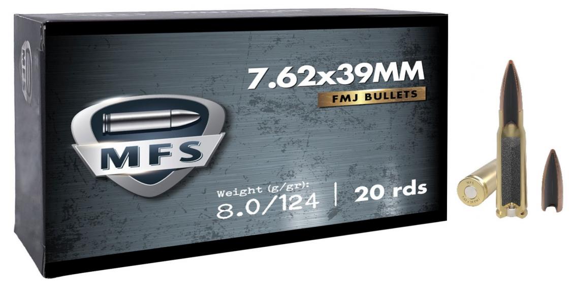 MFS Target cal.7,62x39 FMJ /1000 - Armes catégorie B sur armurerie ...