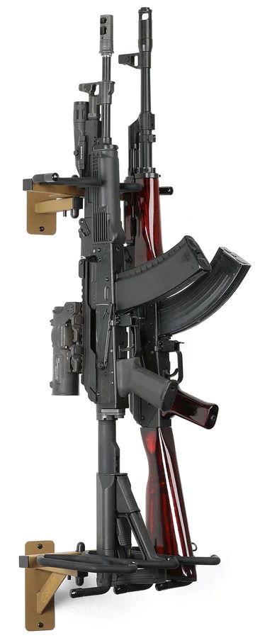 Râtelier murale SAVIOR Rifle Wall Rack TAN pour 3 armes longues - Armes ...