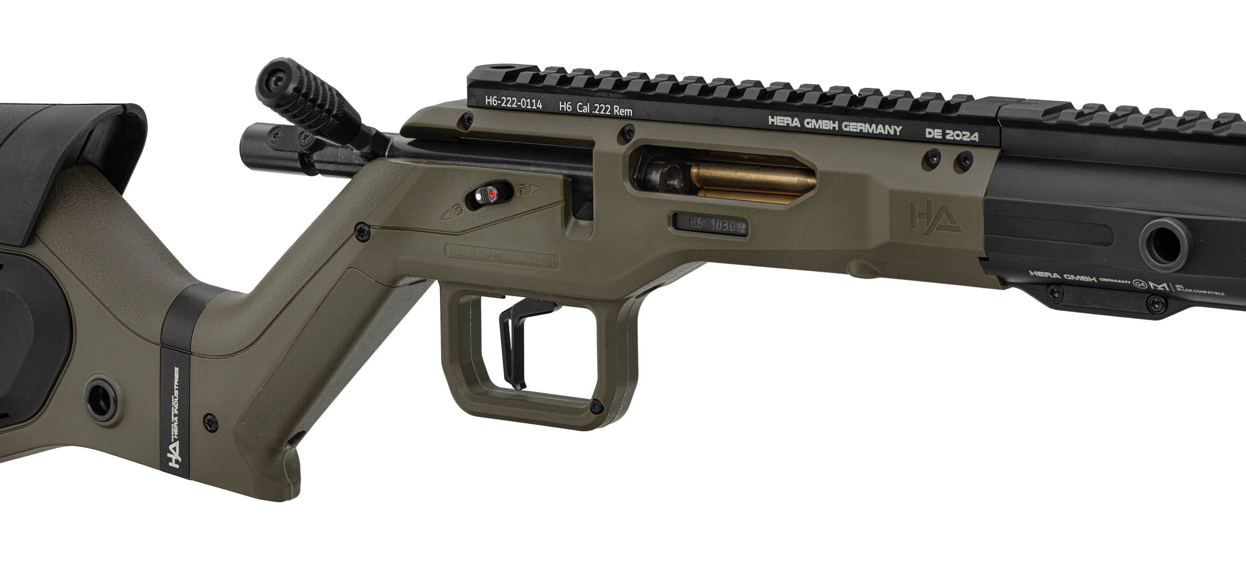 HERA ARMS H6 V1.1 OD GREEN 18" Cal.222 Rem - Carabines de Tir sur ...