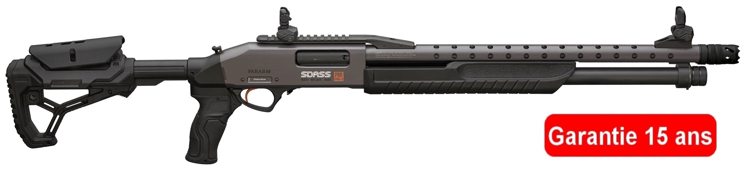 Fusil à pompe FABARM SDASS 20" Pro Forces Stage 2 cal.12/76 - Carabines ...