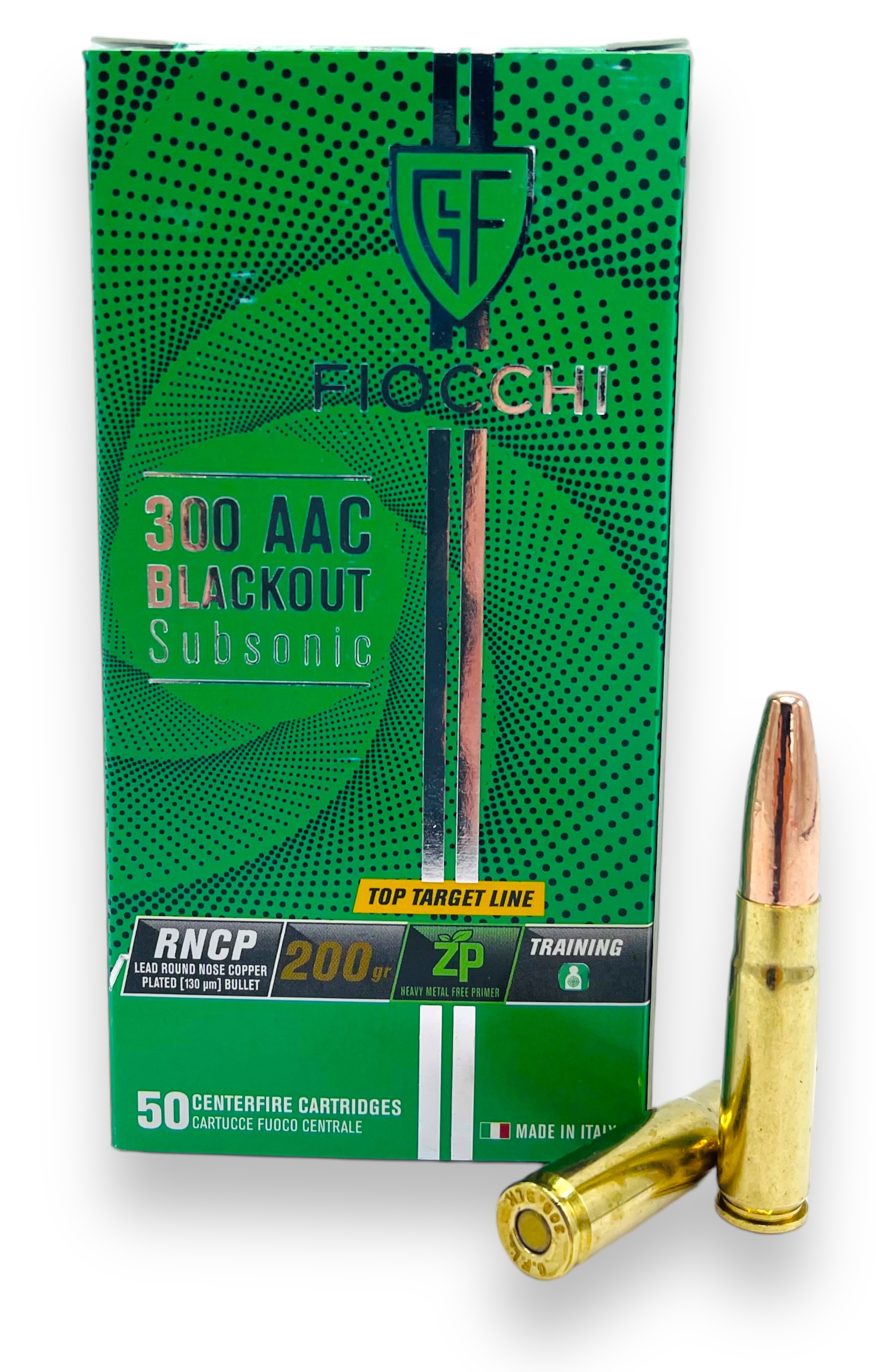 FIOCCHI cal.300 AAC Blackout FMCP Subsonic 200 grains - 13 grammes /50 - Armes catégorie B sur ...