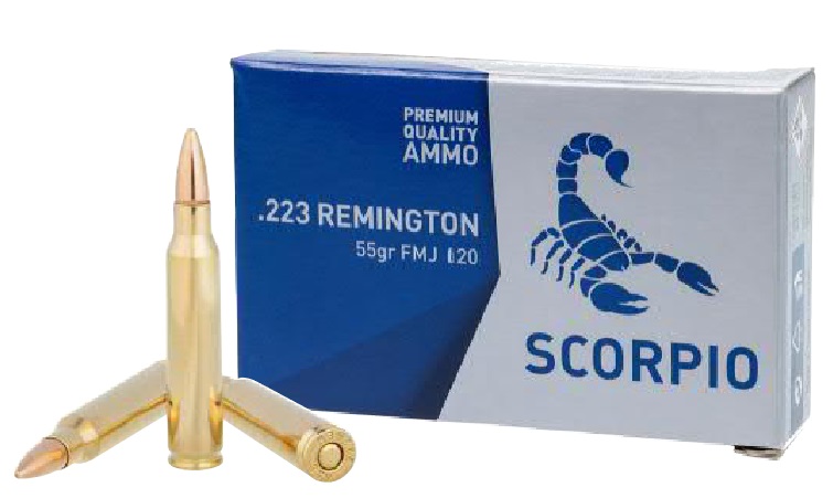 STV cal.223 Rem FMJ Scorpio 55gr /Caisse militaire par 1000 - Munitions ...