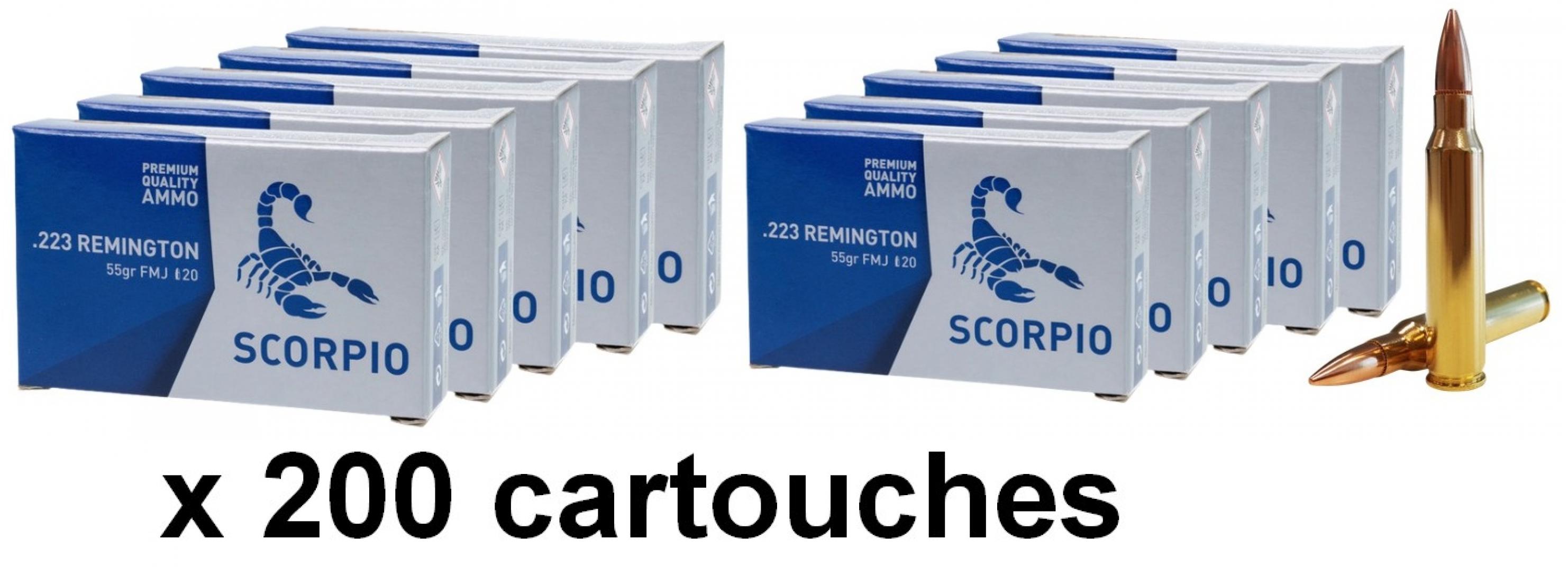 STV cal.223 Rem FMJ BT Scorpio 55gr /200 - Munitions sur armurerie ...