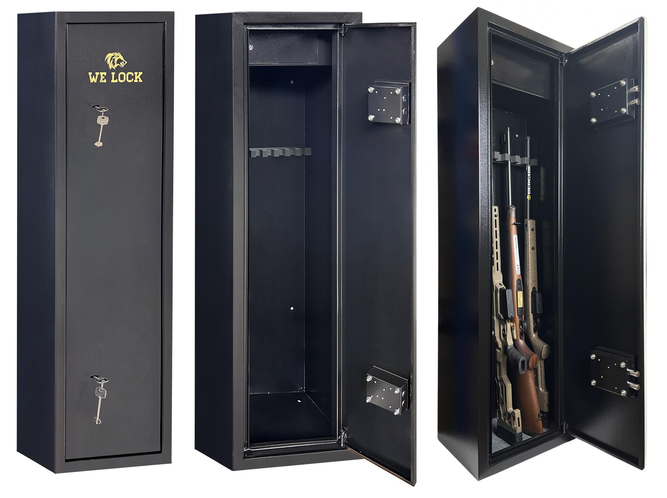 Coffre WE LOCK Premium Noir 8 armes avec lunettes (37kg) - Coffres ...