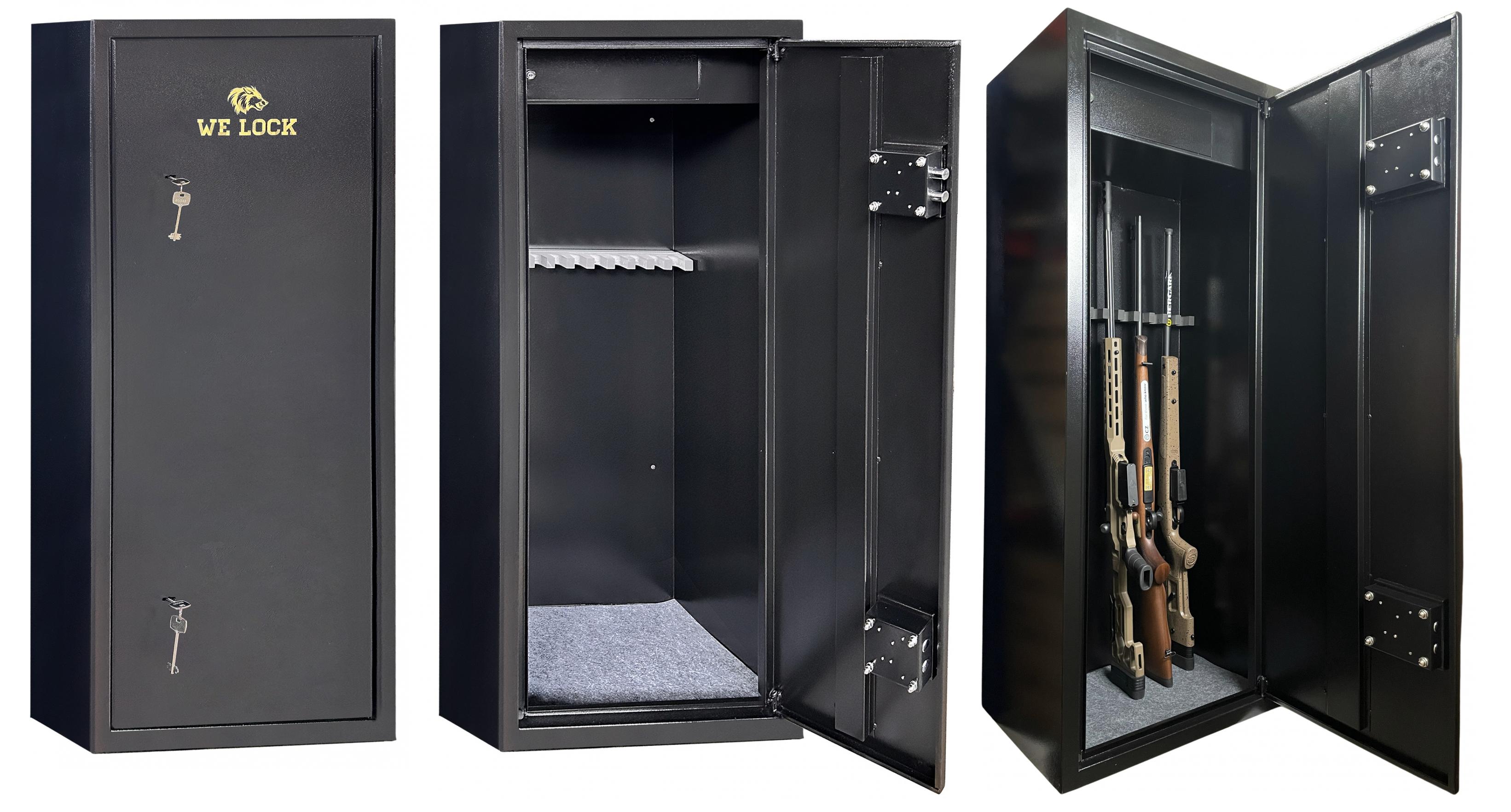 Coffre WE LOCK Premium Noir 12 armes avec lunettes (52kg) - Coffres ...
