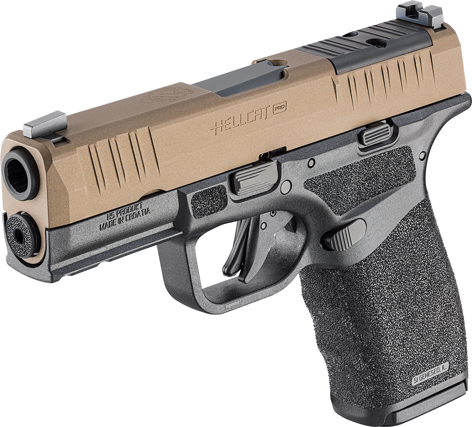 Pistolet SPRINGFIELD ARMORY HELLCAT OSP PRO Burnt Bronze 3,7" cal.9x19 ...