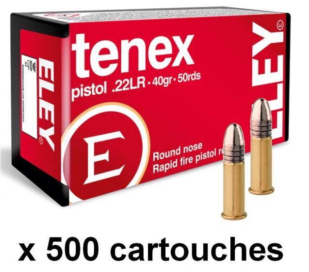 ELEY 22Lr Tenex Pistol /500 - Munitions sur armurerie-lavaux.com
