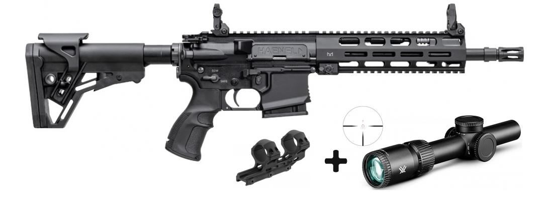 HAENEL CR 223 A2 10.5" Black "Pack VORTEX VENOM 1-6x24 rét.AR-BDC3" cal ...