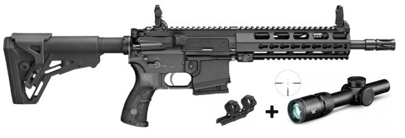 HAENEL CR 223 A1 Match 10.5" Black "Pack VORTEX VENOM 1-6x24 rét.AR ...