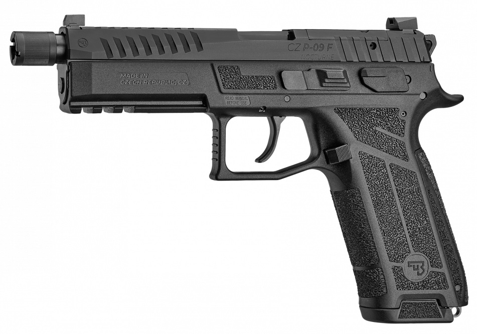 Pistolet CZ P-09F NOCTURNE Fileté calibre 9x19 - Armes catégorie B sur ...