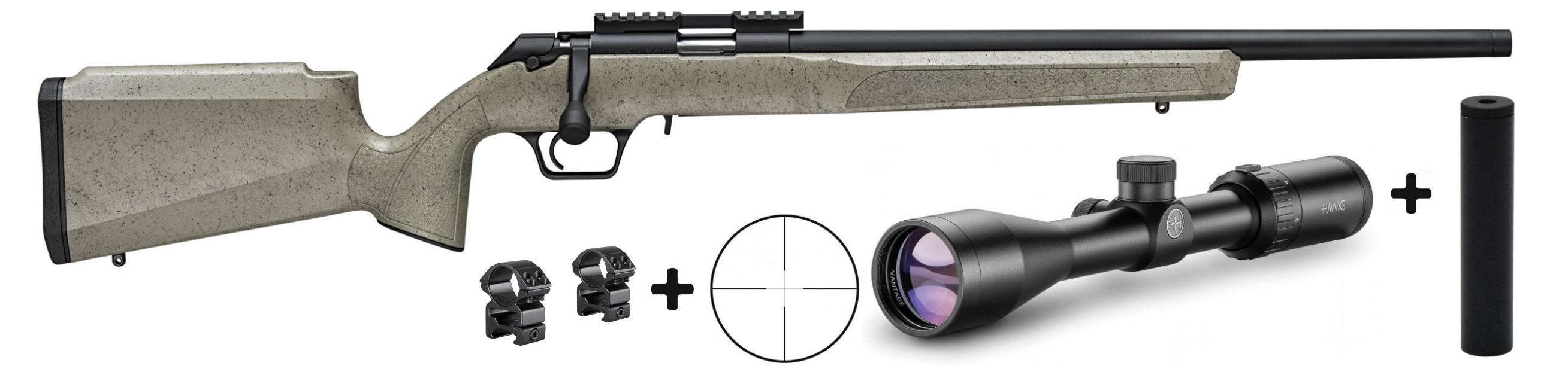 Carabine 22LR SPRINGFIELD Model.2020 Target Sage W/Black Webbing ...