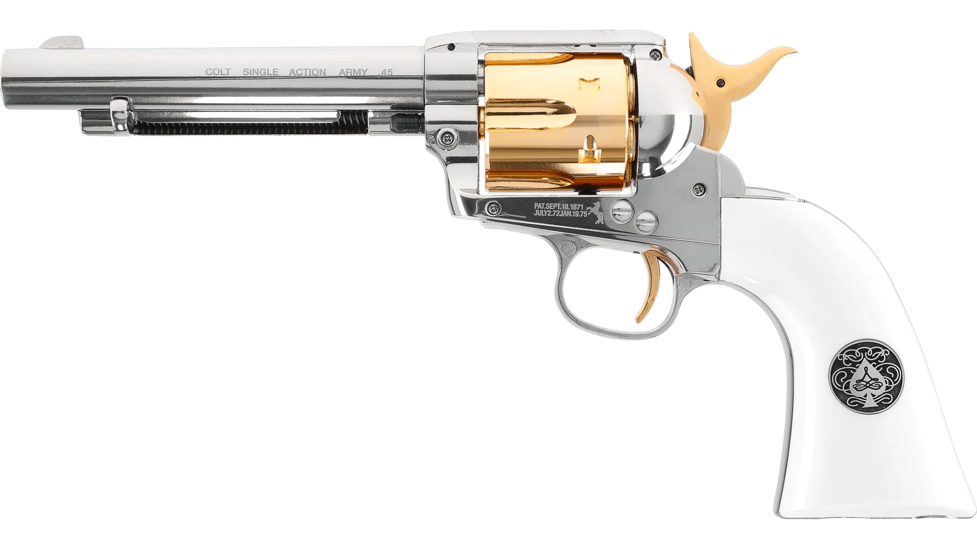 Revolver COLT Model.629 SMOKE WAGON 5.5" Chromé/Doré UMAREX Cal.4,5mm ...
