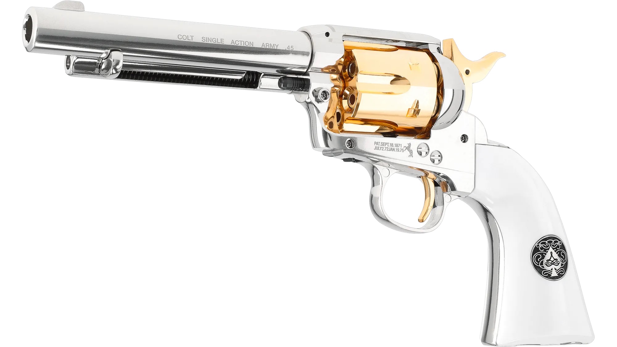 Revolver COLT Model.629 SMOKE WAGON 5.5" Chromé/Doré UMAREX Cal.4,5mm ...